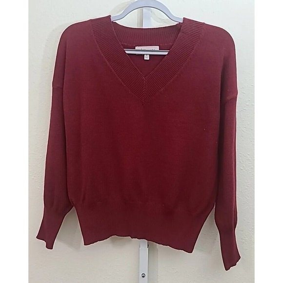 Philosophy | Sweaters | Philosophy Womens Vneck Sweater Size S Burgundy ...